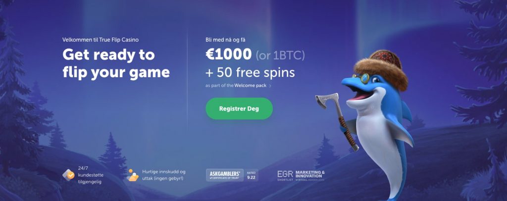 True Flip Casino Anmeldelse - Les avslørende omtale med bonusinfo